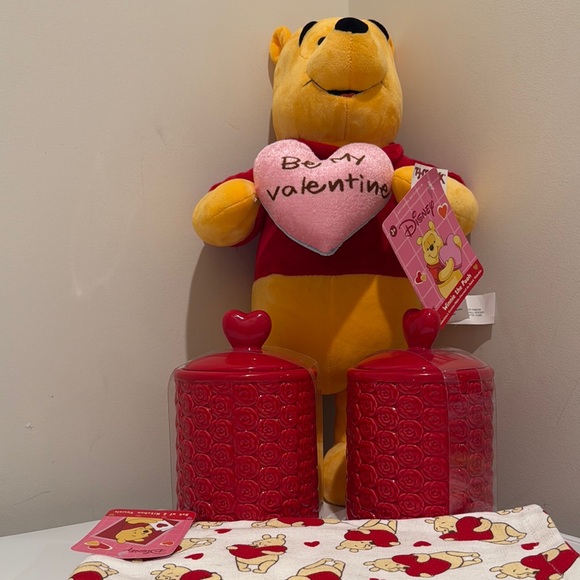 Disney | Party Supplies | Disney Red Heart Canisters Set | Poshmark